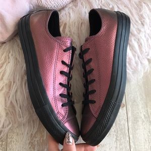 Converse | Shoes | Nwt Converse Id Leather Custom Low Tops Metallic ...